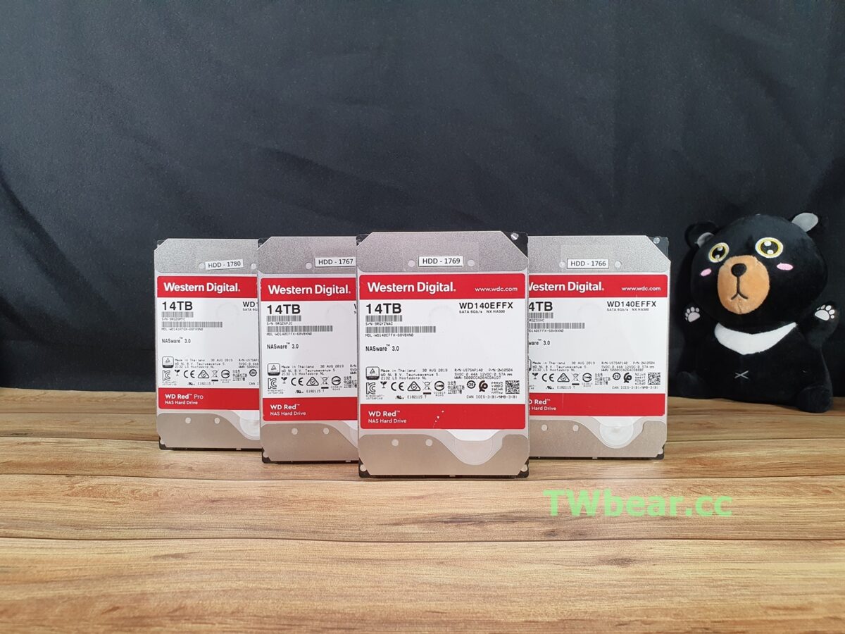 [3C評測-網路儲存與硬碟]具話題性WD 14TB紅標硬碟WD140EFFX開箱實測(跨WD RED / WD RED PLUS系列產品 ...